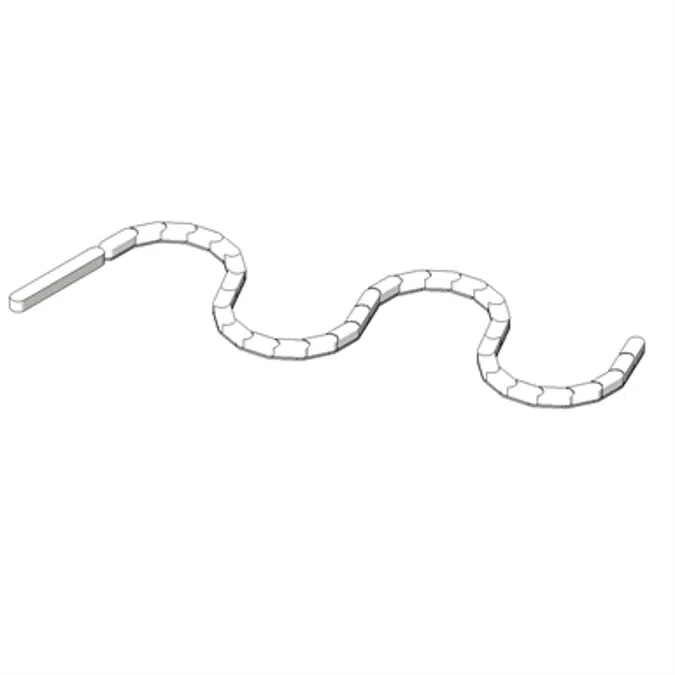 BIM objects - Free download! Wiggle LED Line Ceiling and wall 3000K ...