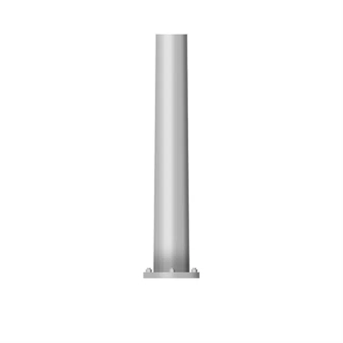 BIM objects - Free download! Straight Square Round Pole | BIMobject