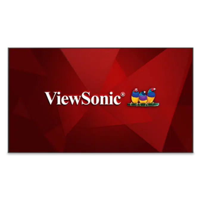 BIM objects - Free download! ViewSonic® CDE9800 4K Ultra HD Commercial ...