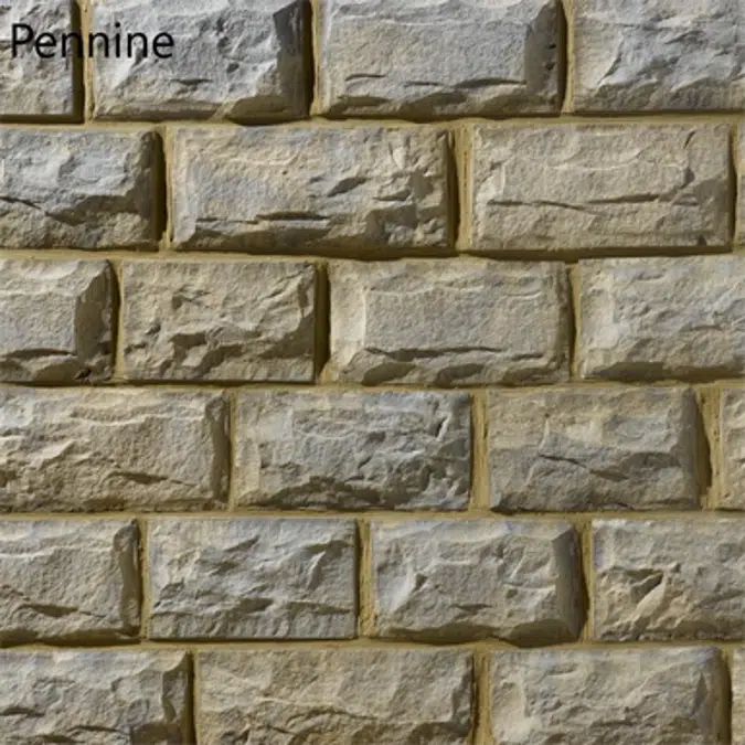 Objetos BIM - ¡Descarga gratis! Square Dressed Walling | BIMobject