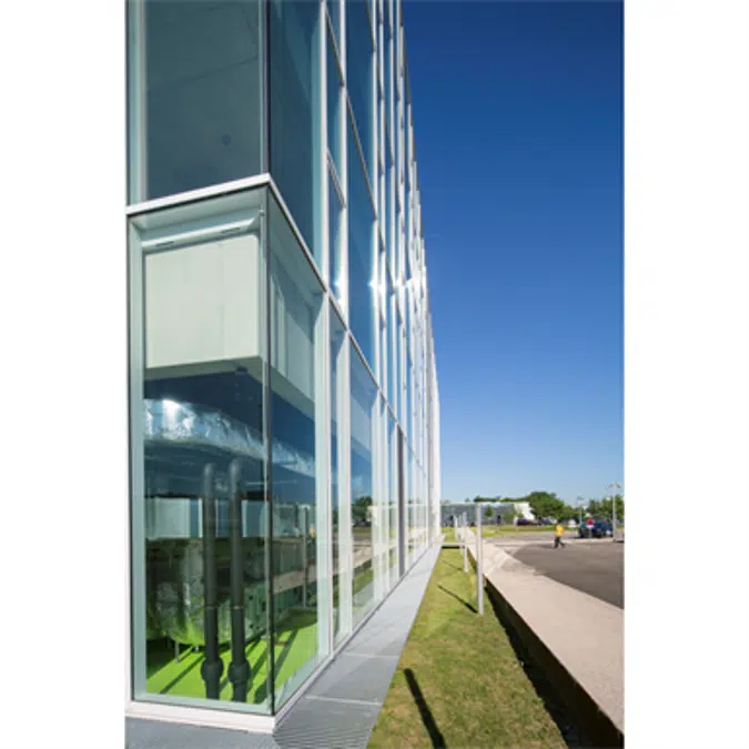 BIM objects - Free download! Curtain Wall - KADRILLE AA110 65mm ...