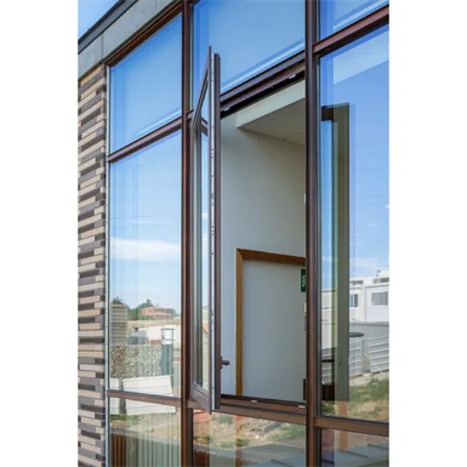 Objetos BIM - ¡Descarga gratis! Curtain wall - KADRILLE AA100 50mm ...