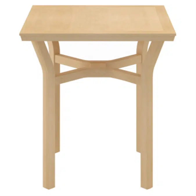 BIM objects - Free download! Wieland Trace table with wood frame, Wood ...