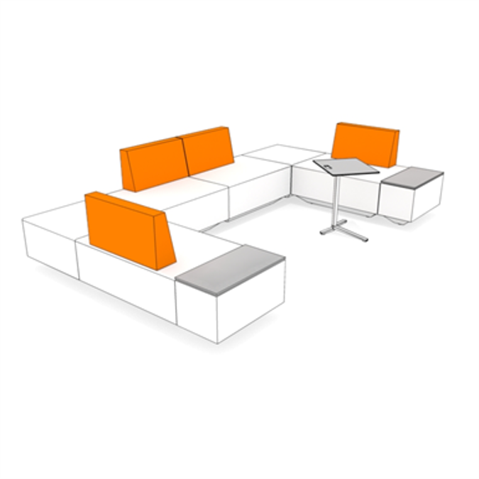 BIM objects - Free download! Teknion Casual Seating - DNA - Open 06 ...