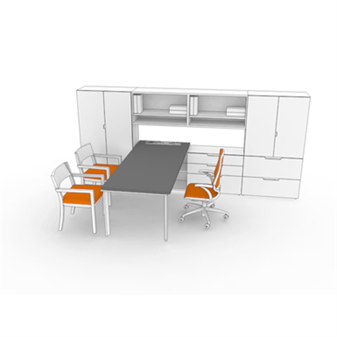 BIM objects - Free download! Private Office 03 - District Furniture ...