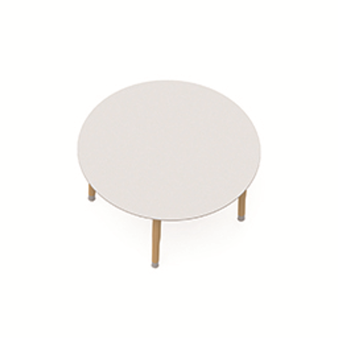 BIM object - ดาวน์โหลดฟรี! Zones Round Workshop Table (ZNTWR) | BIMobject