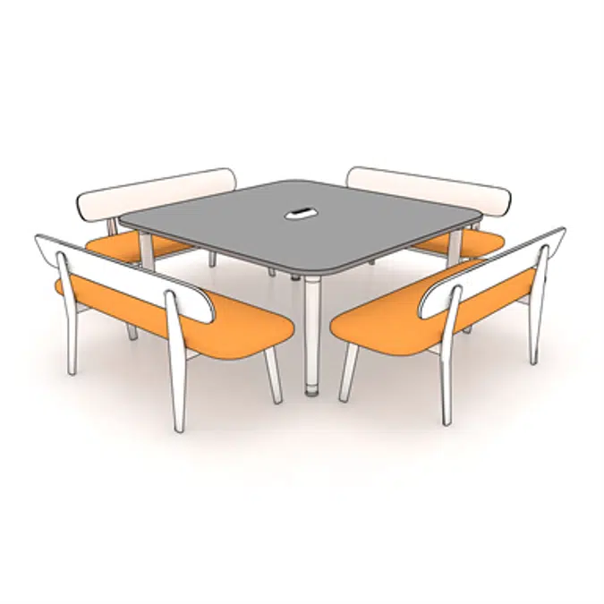 BIM objects - Free download! Zones Freestanding - Workshop Tables 01 ...