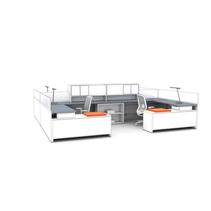 Laden Sie kostenfreie BIM-Inhalte aus BIMobject Semi-Enclosed Office 05 ...