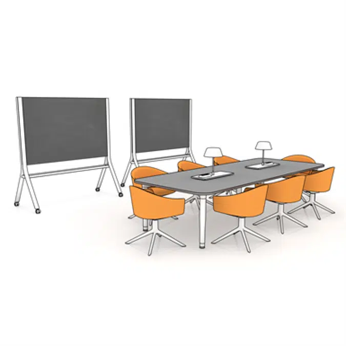 BIM objects - Free download! Zones Freestanding - Workshop Tables 02 ...