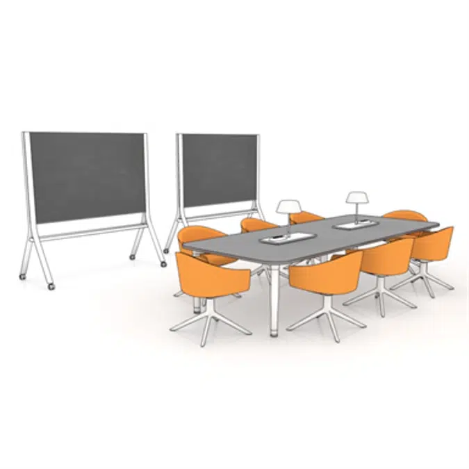 BIM objects - Free download! Zones Freestanding - Workshop Tables 02 ...