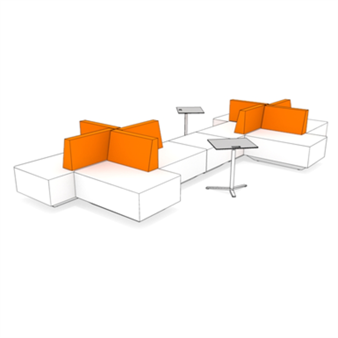 BIM objects - Free download! Teknion Casual Seating - DNA - Open 05 ...