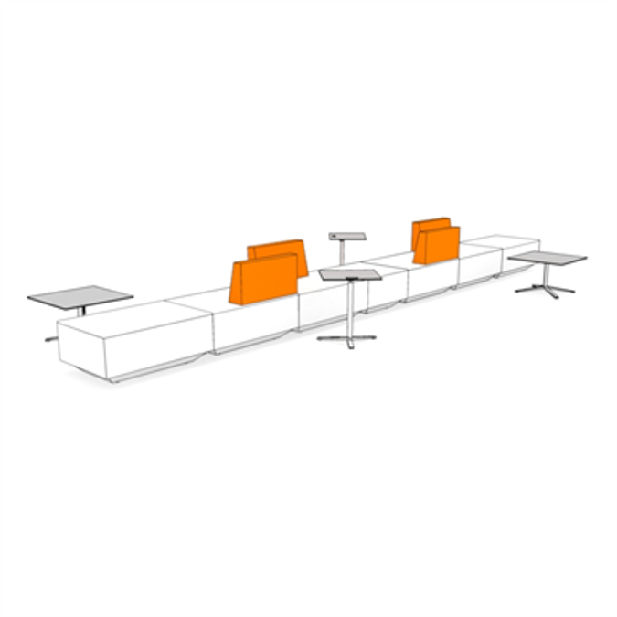 BIM objects - Free download! Teknion Casual Seating - DNA - Open 04 ...