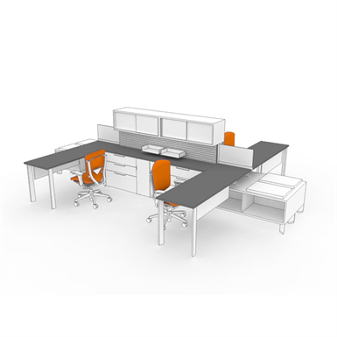 MetaData.Title Semi-Enclosed Office 05 - District Furniture | BIMobject
