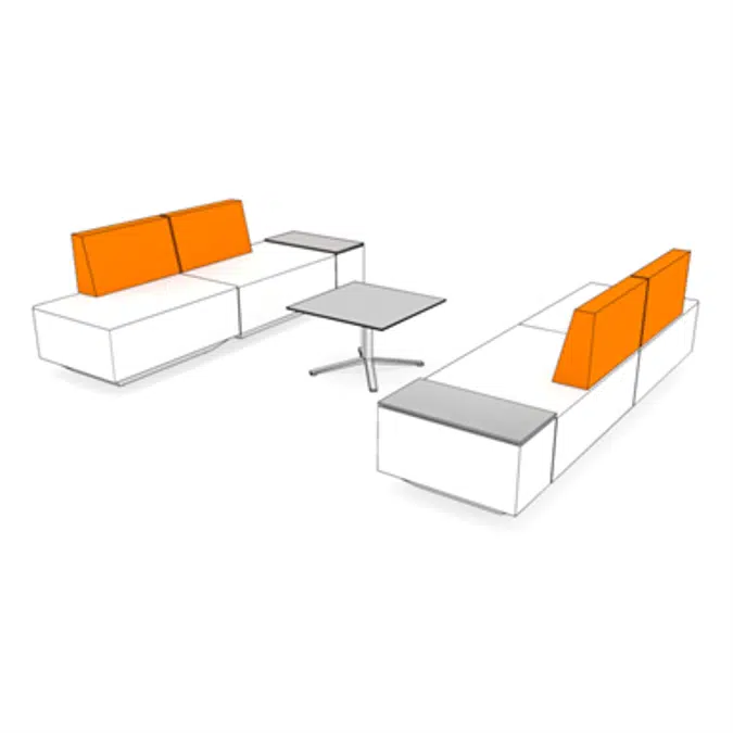 BIM objects - Free download! Teknion Casual Seating - DNA - Open 03 ...