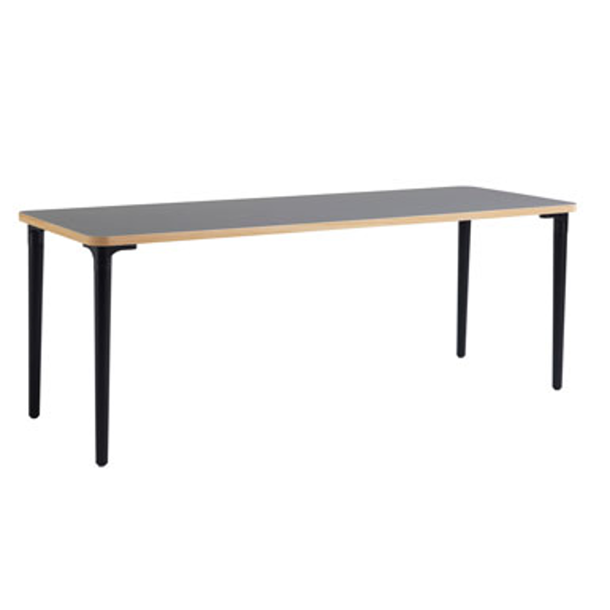 BIM objects - Free download! TAILOR - Rectangular Table 2000x800 ...