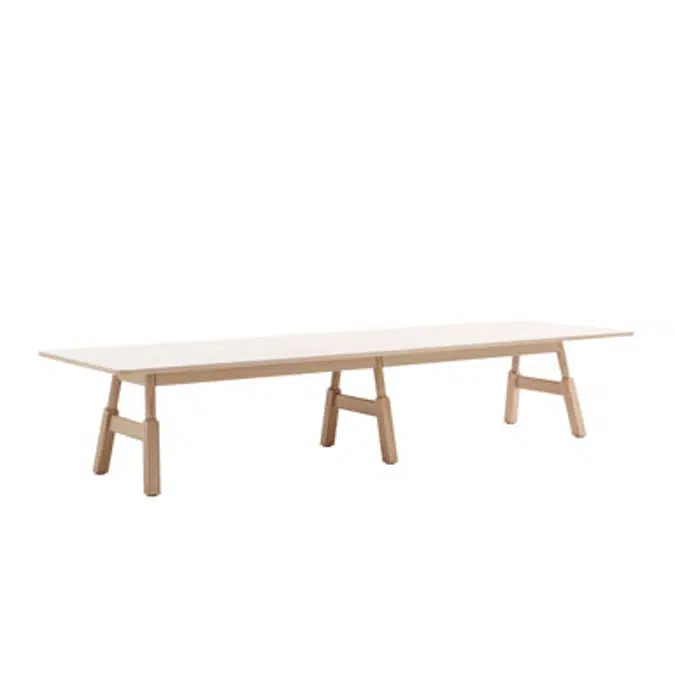 BIM objects - Free download! Woodwork - Rectangular Table 4800x1200 ...