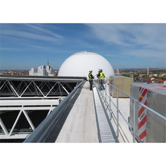 BIM objects - Free download! Walkway from 8 to 45 degrees with guard ...