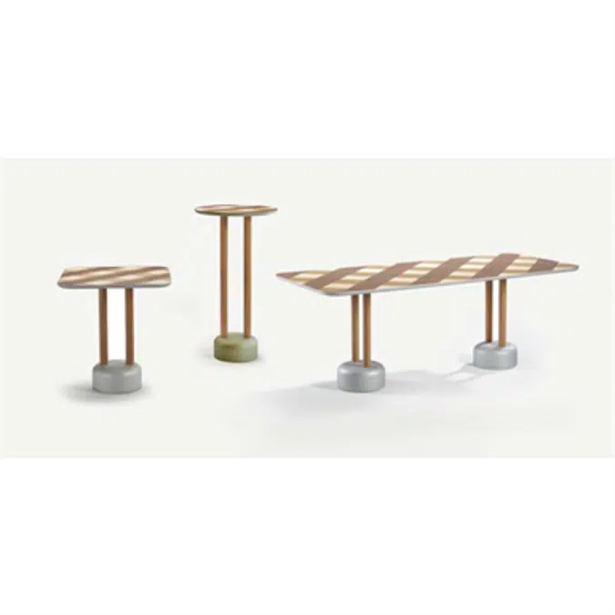 BIM objects - Free download! VICHY TABLE D60X110 | BIMobject