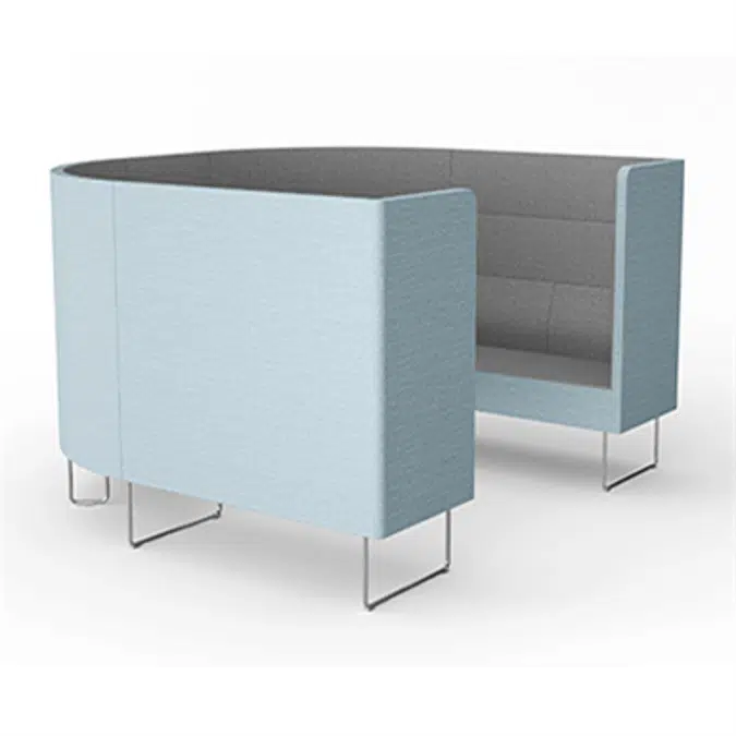 BIM objects - Free download! EFG Mingle Meeting High Back and Walls ...