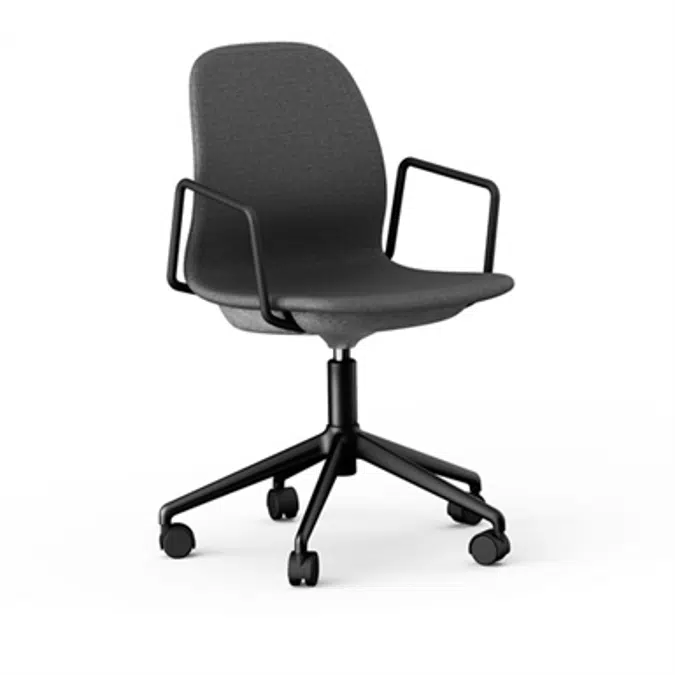 BIM objects - Free download! EFG Archie, Chair Metal swivel base ...