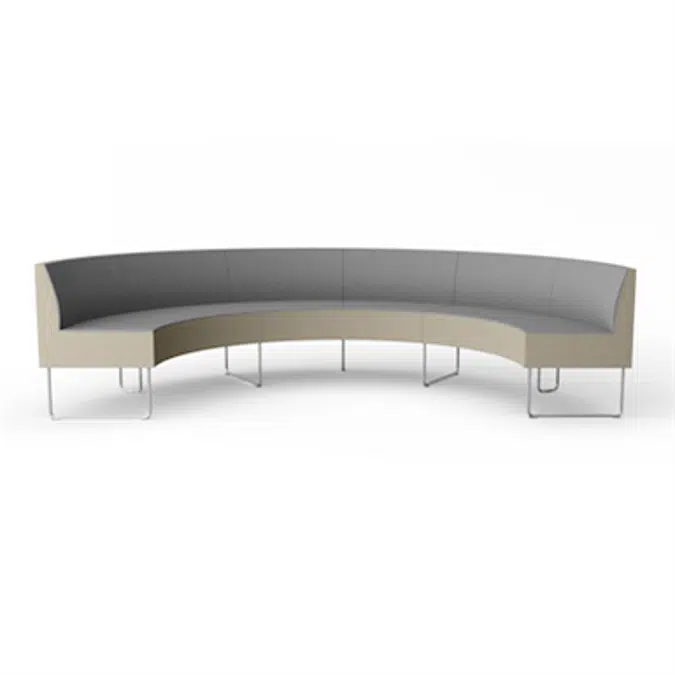 BIM objects - Free download! EFG Mingle Half Circle Sofa (outer back ...