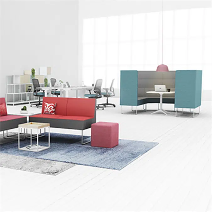 BIM objects - Free download! EFG Mingle Modular Seating System | BIMobject