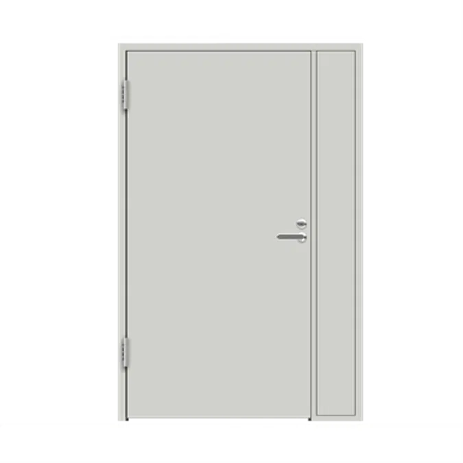 BIM objects - Free download! Interior Door HP S51 Steelframe Side Panel ...