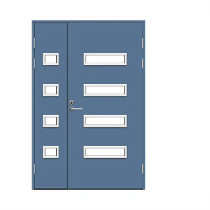 BIM objects - Free download! Exterior Door Function F2090 W53+AL1200 ...