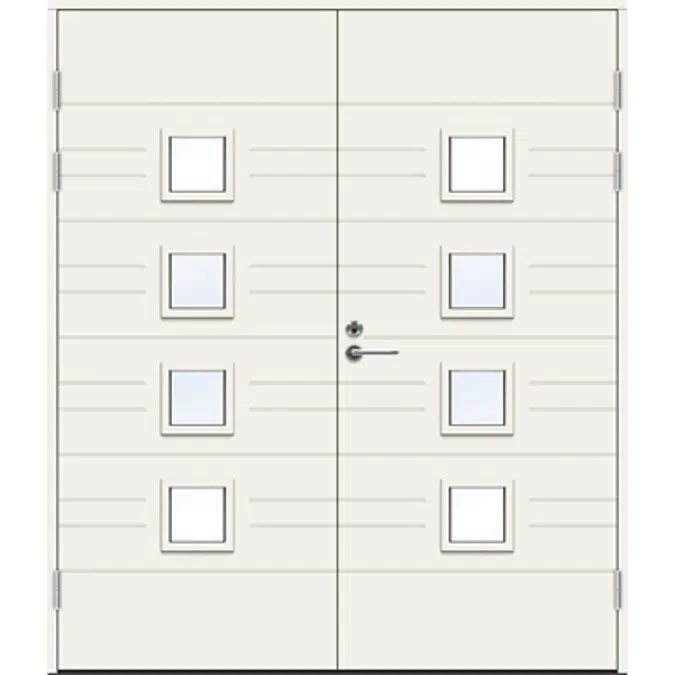 BIM objects - Free download! Exterior Door Function F1896 W84 Double ...