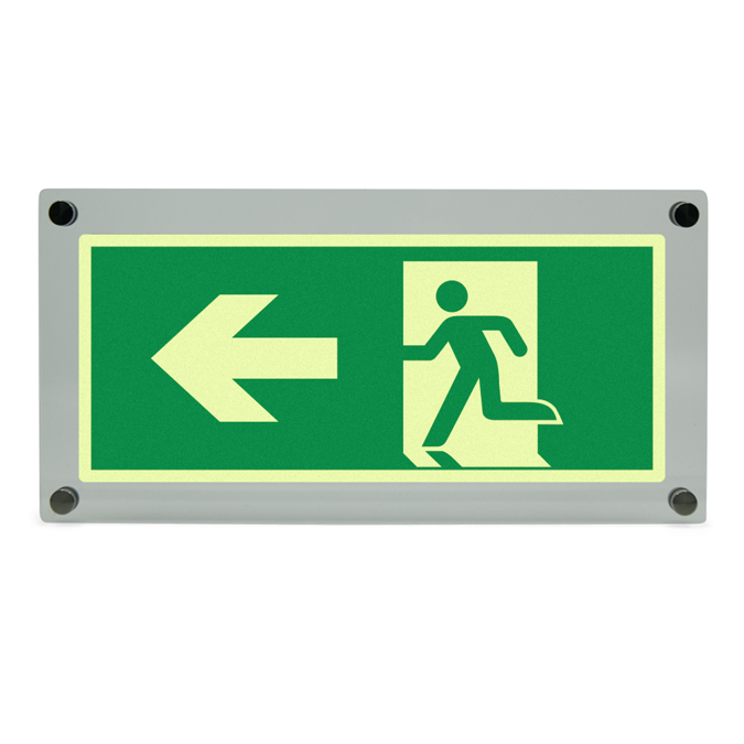 BIM objects - Free download! Emergency exit sign - arrow left | BIMobject
