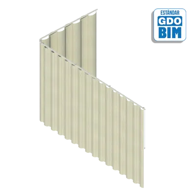 BIM objects - Free download! Curtain rail Trim in curve | BIMobject