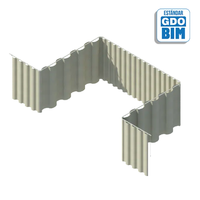 BIM objects - Free download! Curtain rail Trim in C with lateral linear ...