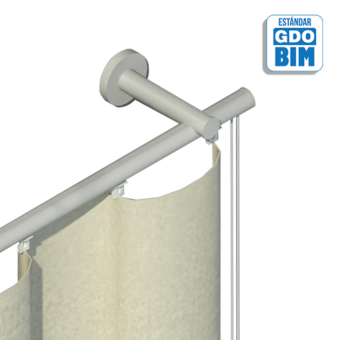 BIM objects - Free download! Curtain rail Decotrack | BIMobject