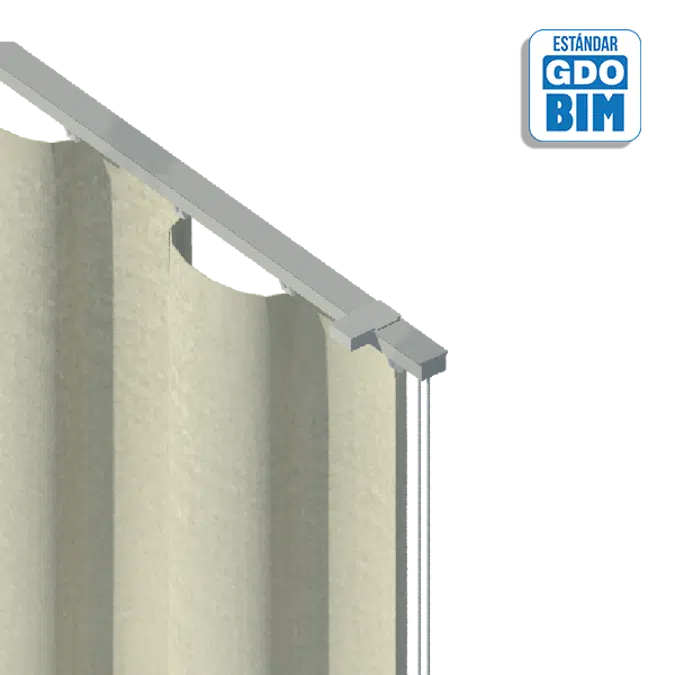 BIM objects - Free download! Curtain rail Trim linear | BIMobject
