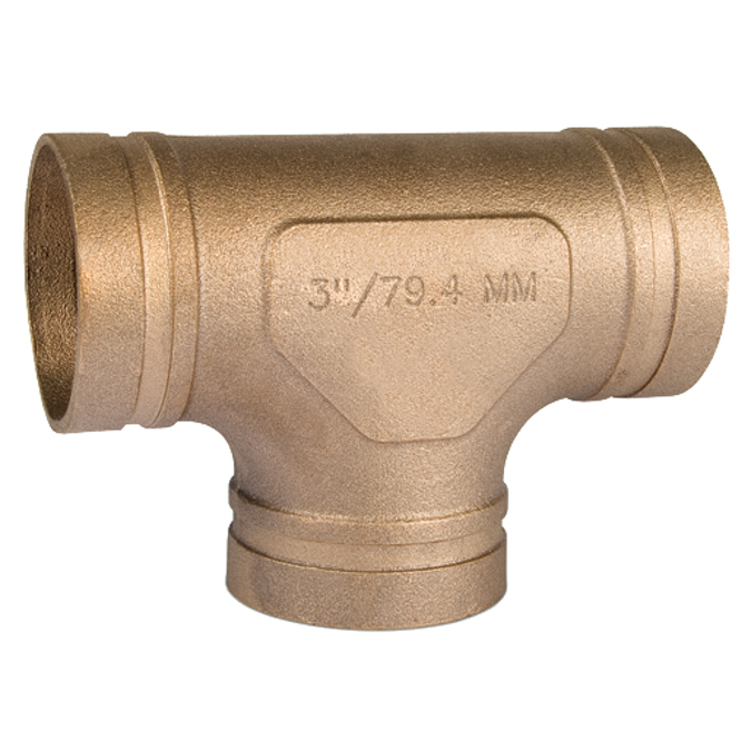 BIM 对象 - 免费下载！ 619 Gruvlok® CTS Tee | BIMobject