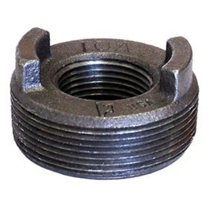 BIM objects - Free download! Fig. 385 - CI Face Bushing | BIMobject