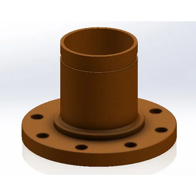 BIM objects - Free download! Fig. 7084 Flange Nipple | BIMobject