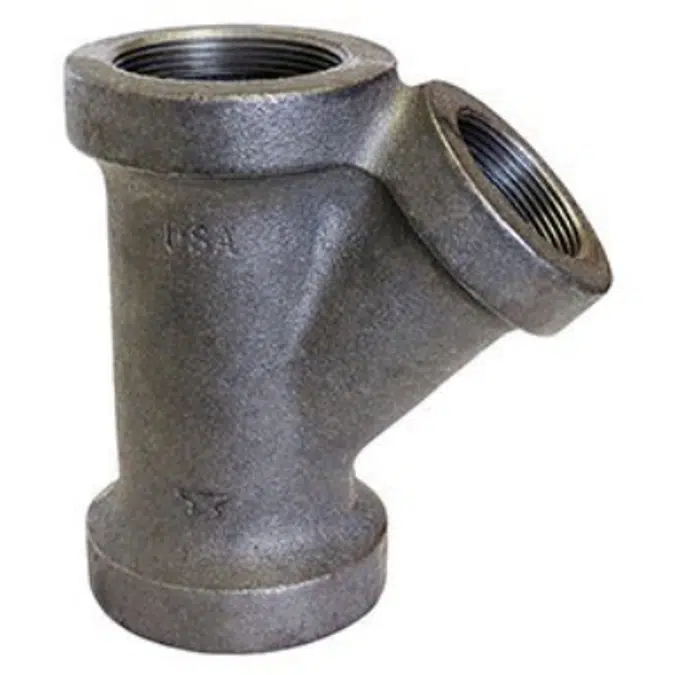 BIM objects - Free download! Fig. 735 - 45° Reducing Y-Branch | BIMobject