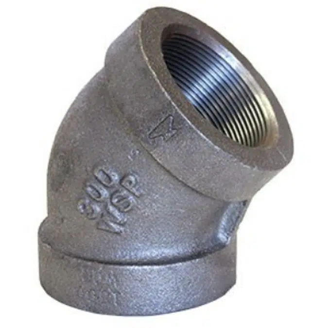 BIM objects - Free download! Fig. 1162 - 45° Elbow | BIMobject