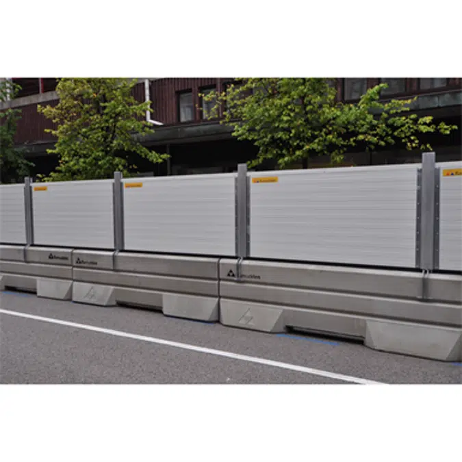 BIM objects - Free download! GP-Link 3m barrier with Soundguard sound ...