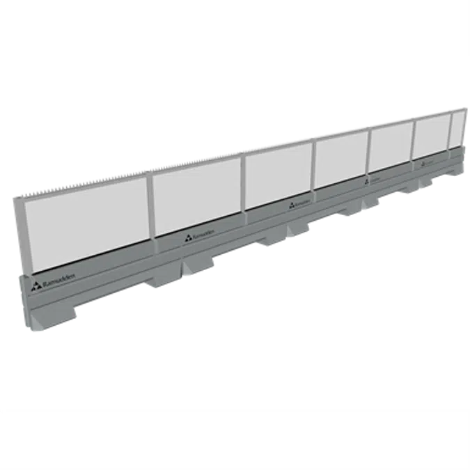 BIM objects - Free download! GP-Link 3m barrier with Soundguard sound ...