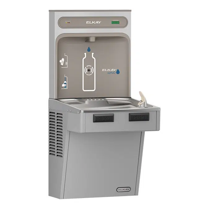 BIM objects - Free download! LMABF8WSLK Elkay ezH2O® Bottle Filling ...
