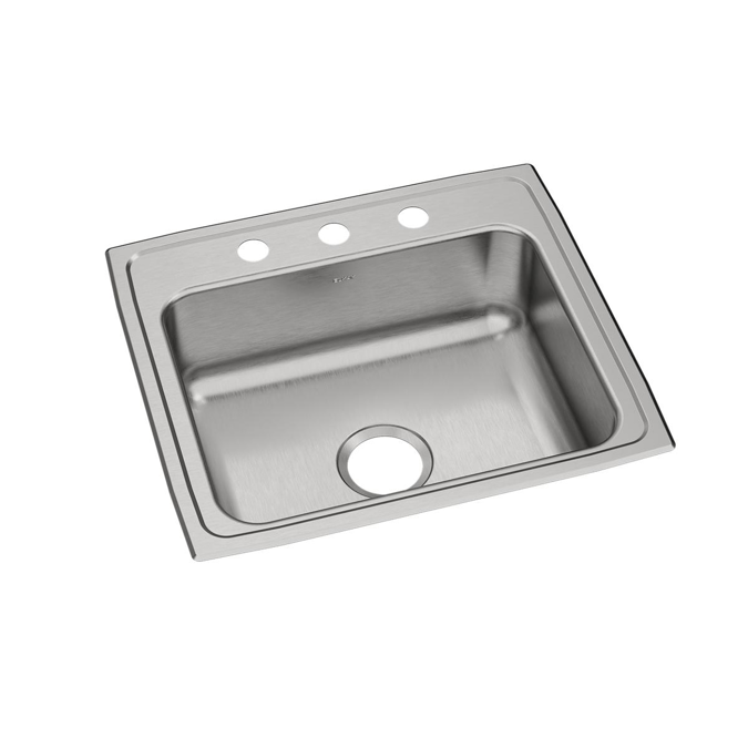 BIM objects - Free download! Elkay Celebrity Stainless Steel 22" x 19-1/2" x 7-1/8", 3-Hole ...