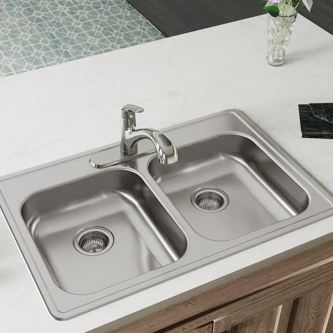 BIM objects - Free download! GE233223 Dayton® Stainless Steel 33" x 22 ...