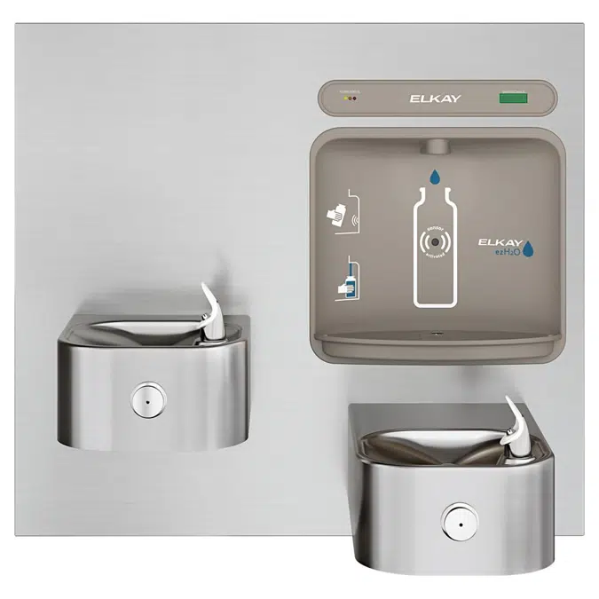 BIM objects - Free download! LZWS-EDFP217K Elkay ezH2O® Bottle Filling Station with Integral ...