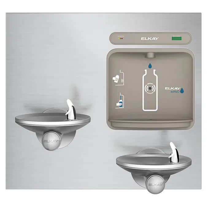 BIM objects - Free download! LZWS-EDFPBM117K Elkay ezH2O® Bottle Filling Station with Bi-Level ...