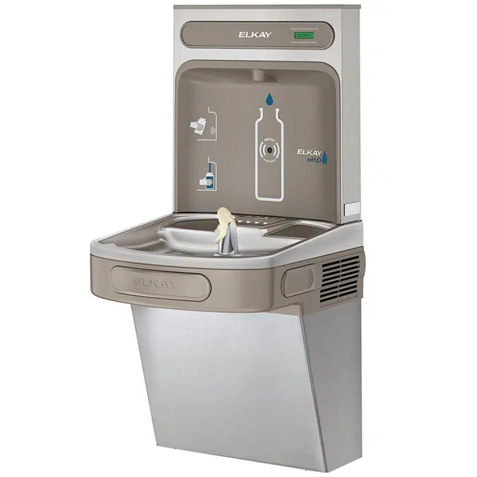 BIM objects - Free download! EZSDWSSK Elkay ezH2O® Bottle Filling Station with Single ADA Cooler ...