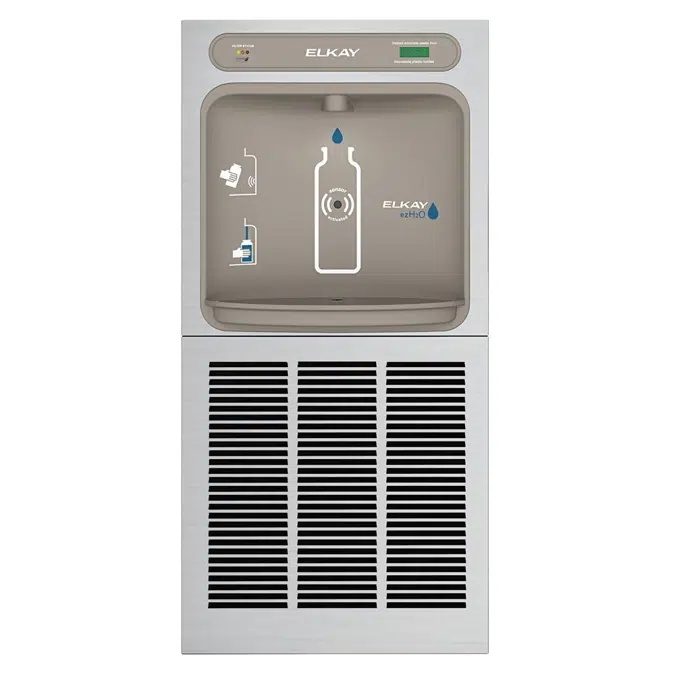 BIM objects - Free download! LZWSGRN8K Elkay ezH2O® In-Wall Bottle Filling Station High ...