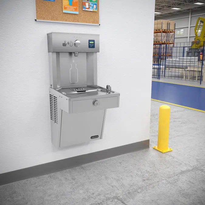 BIM objects - Free download! LVRC8WSK Elkay ezH2O® Vandal-Resistant Bottle Filling Station ...