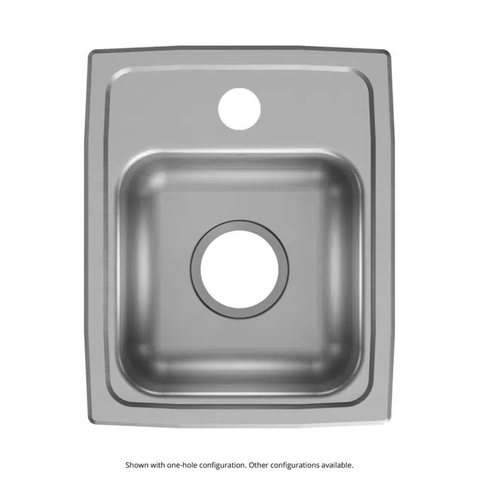 BIM objects - Free download! LRAD1316551_3_MR2 Elkay Lustertone® Classic Stainless Steel 13" x ...
